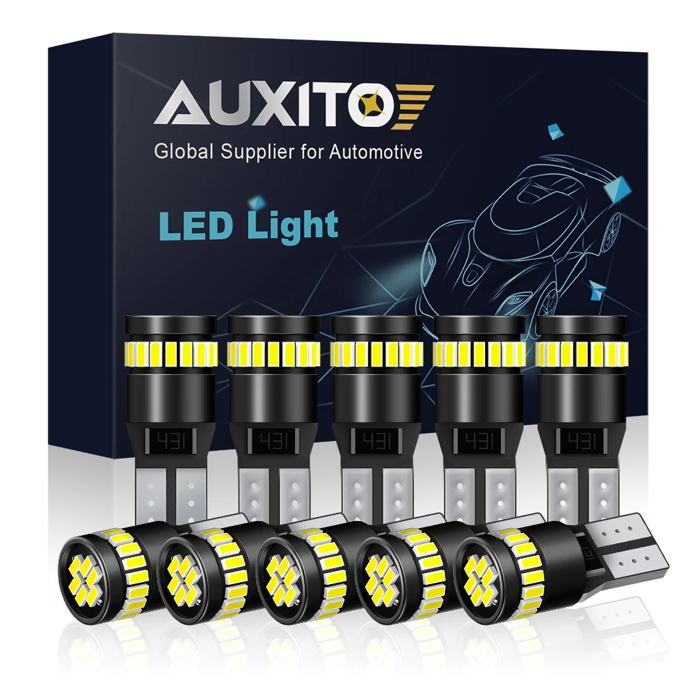 AUXITO-10Pcs-W5W-LED-T10-LED-Canbus-Light-Bulbs-Car-Parking-Position ...