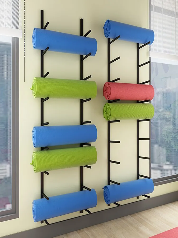 Yoga-mat-storage-rack-upper-wall-multi-layer-rack-Yoga-gym-carpet-mat ...