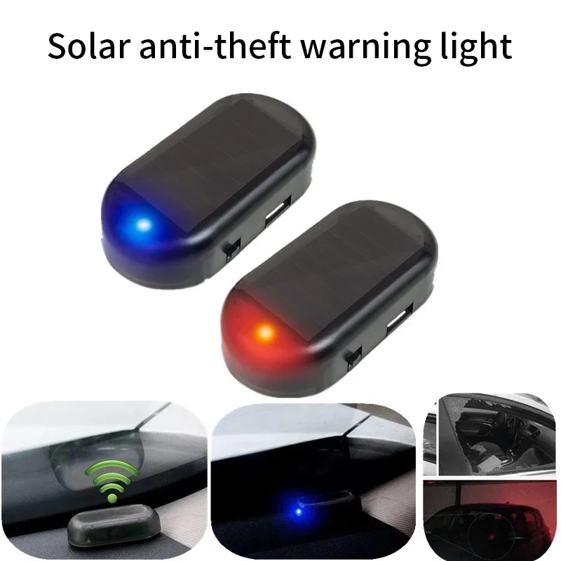 Car Fake Security Light Solar Powered Simulated Dummy Alarm Wireless ...