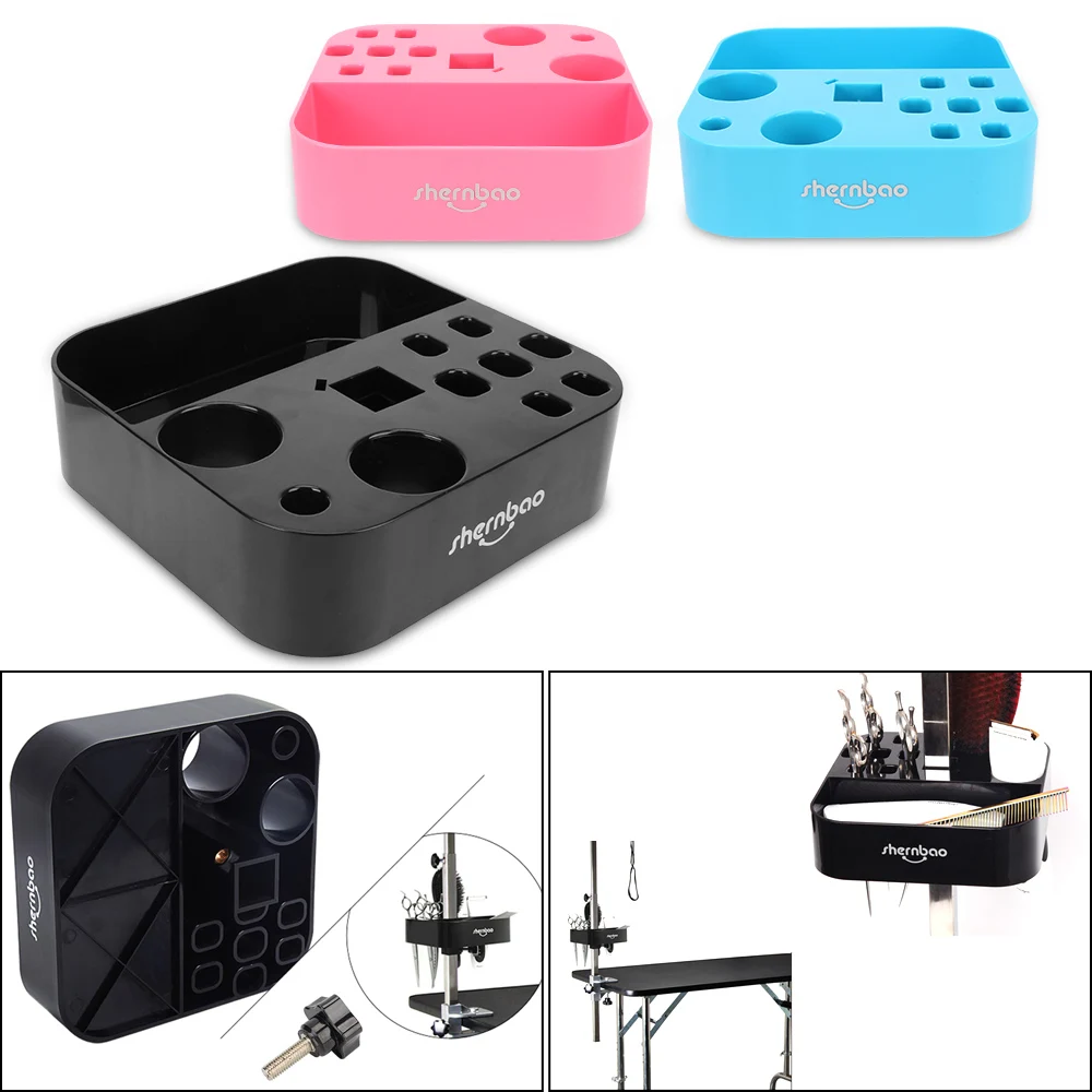 On-the-bracket-Dog-Cat-Supplies-Groomer-Tool-Plastic-Storage-Box-Table ...