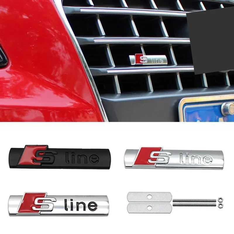 3D-Metal-Car-Front-Grille-Emblem-Badge-Exterior-Decoration-for-Audi ...