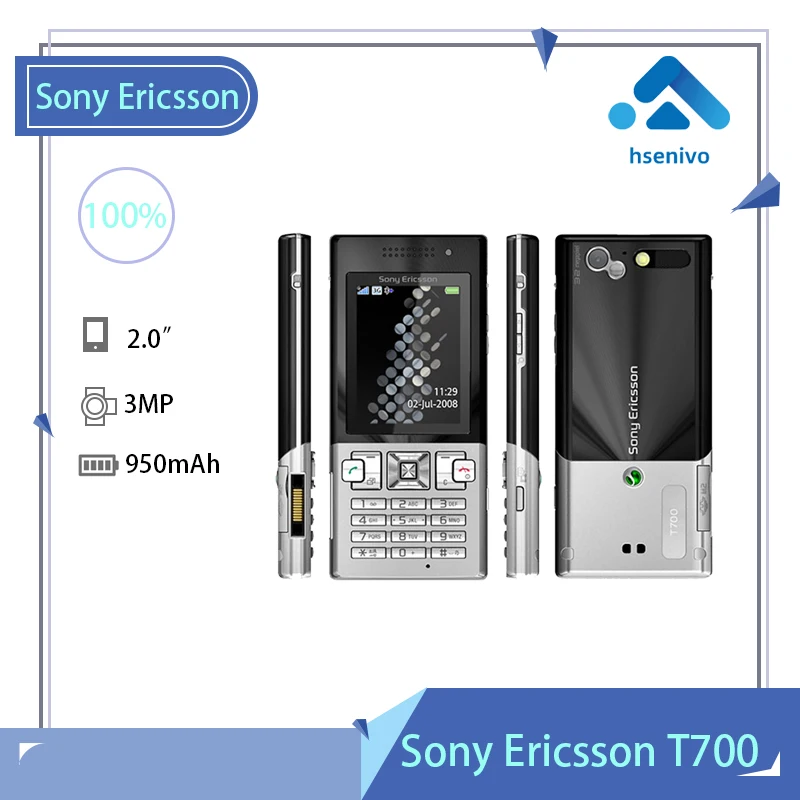 Sony Ericsson T700 Refurbised Original Unlocked Mobile Phone 3G Java FM ...