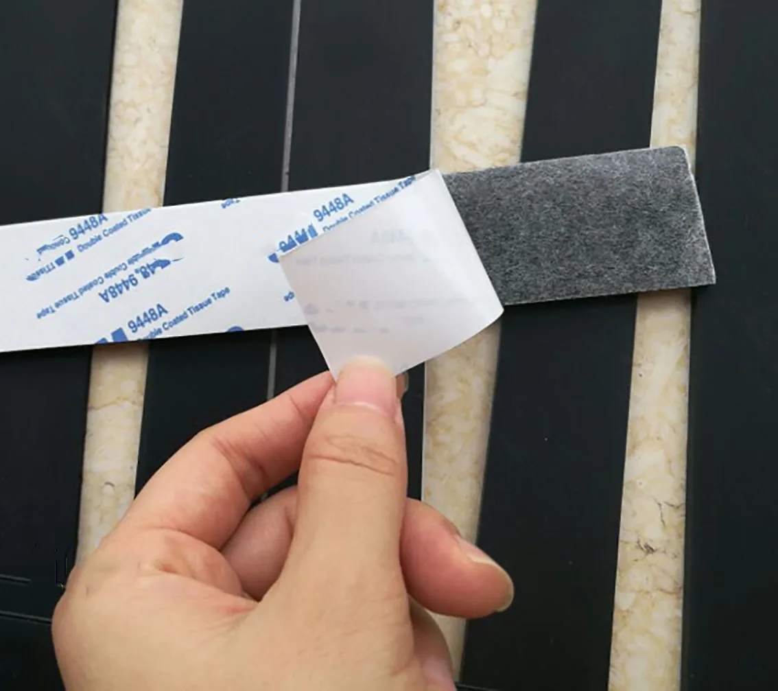 Black-White-Silicone-Rubber-Strip-Pad-9-5x5x0-5mm-Self-Adhesive-Seal ...