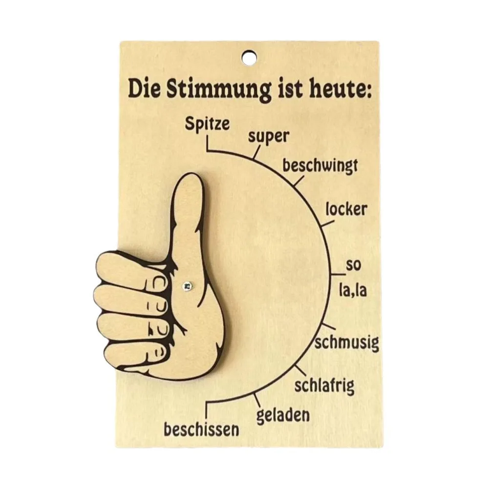 Mood Barometers Wooden Pendant Today's Mood Creative Gifts Home ...