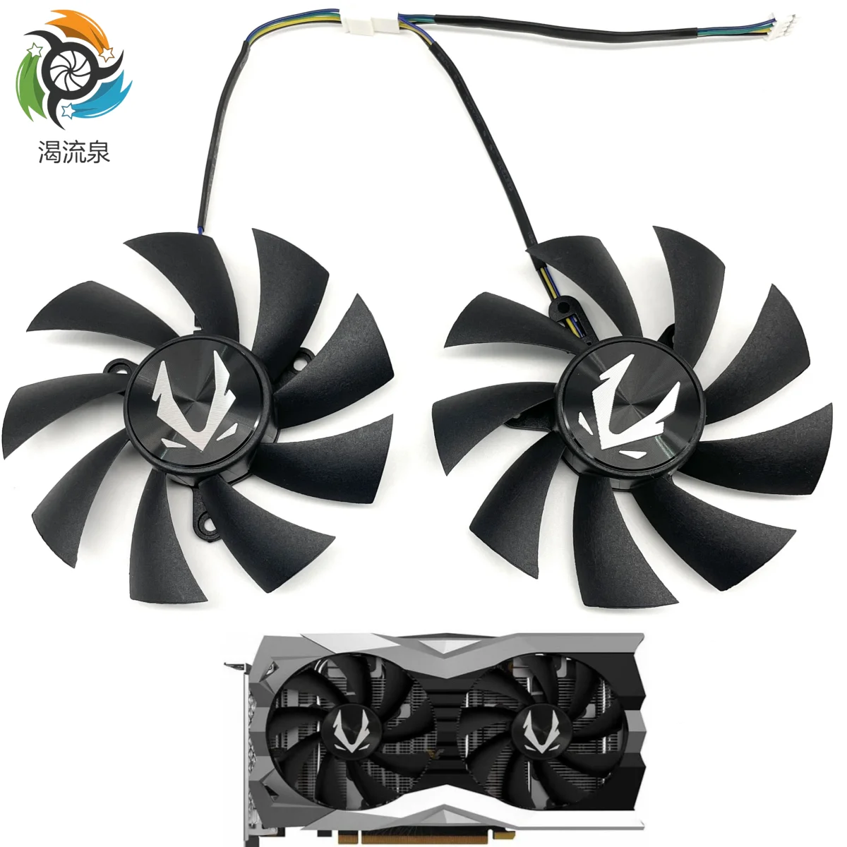 New 87MM GA92A2H 0.35A GTX 1660 1660Ti Graphics Fan For Zotac GeForce ...