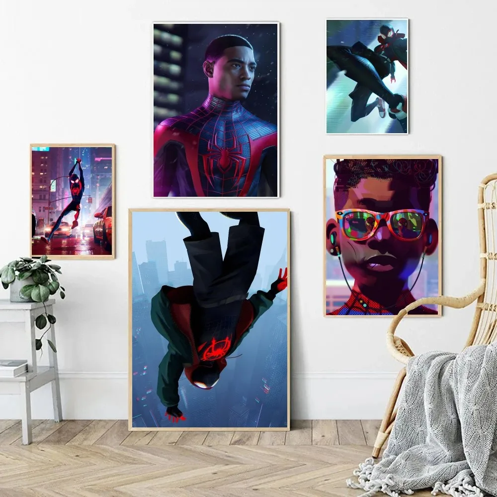1pc Hot PosterM-Miles Morales Poster HD Posters Home Room Bar Cafe ...