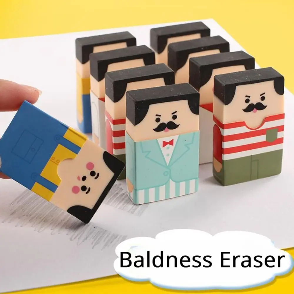 Cute-Funny-Bald-Man-Eraser-Students-Pencil-Rubber-Without-Leaving-Marks ...