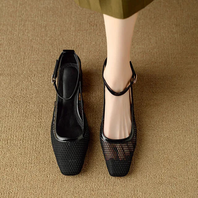Mesh Heels Shoes For Women