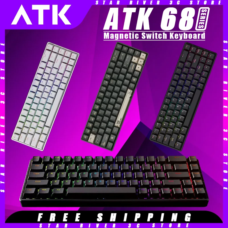 Atk68-AIR-Mechanical-Keyboard-Esports-Magnetic-Switch-Wired-Customize ...