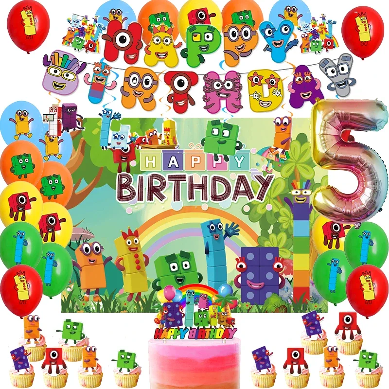 The-Numberblocks-Birthday-Decoration-Numberblocks-Party-Supplies ...