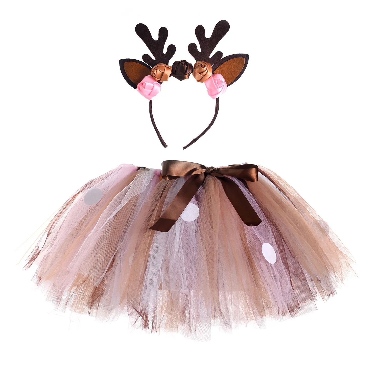 Baby-Girls-Deer-Tutu-Skirt-Outfit-for-Kids-Christmas-Reindeer-Costume ...
