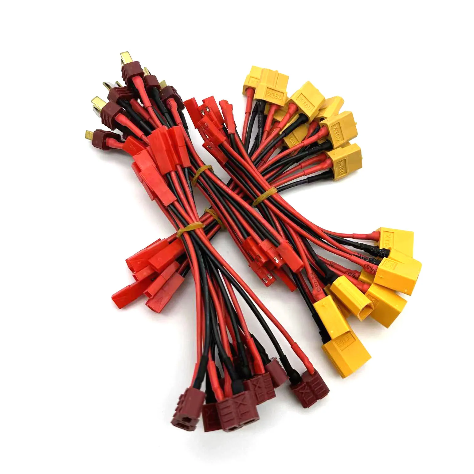 100pcs-XT60-T-Plug-Male-Female-to-JST-Connector-Charging-Adapter-Cable ...