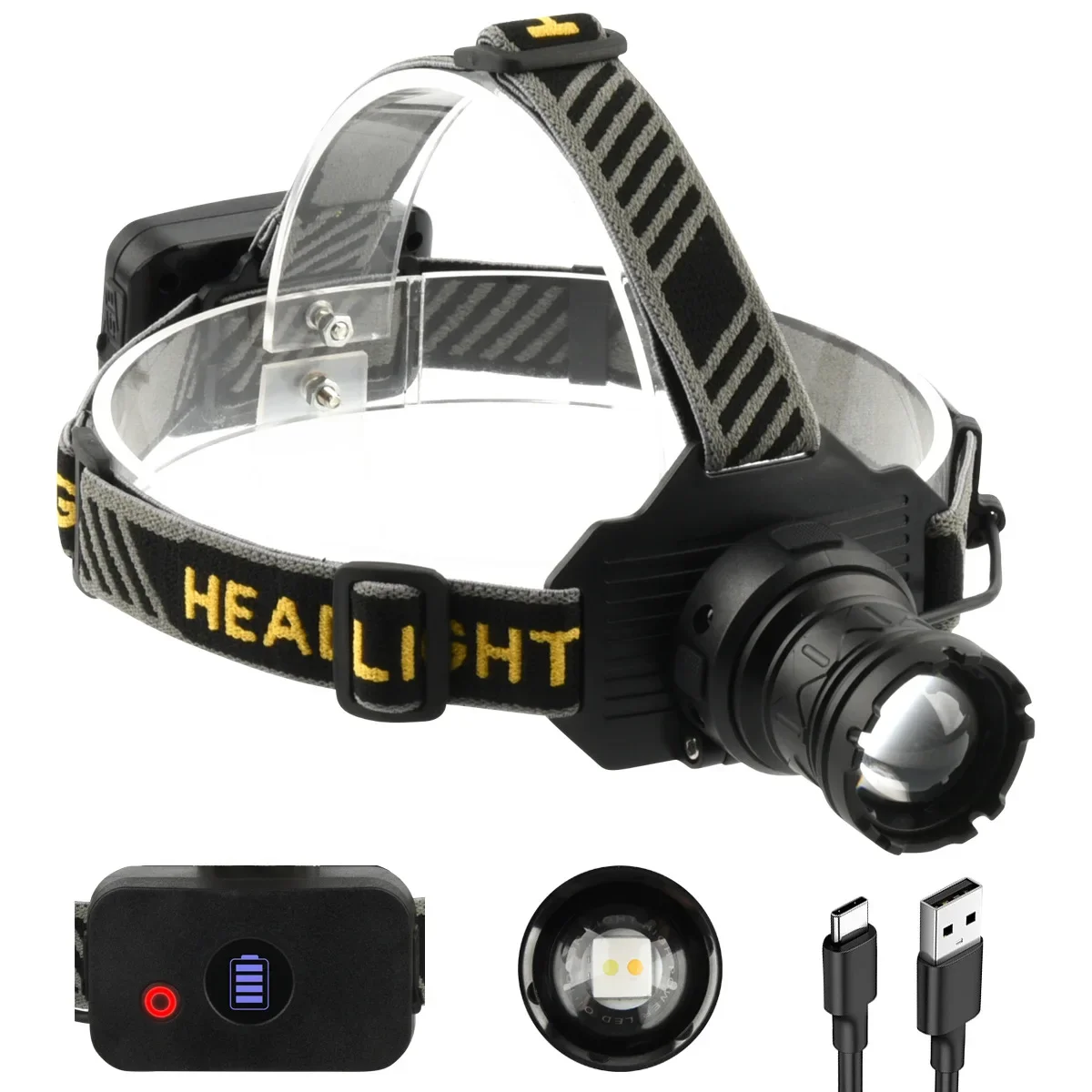 LED-Headlamp-Flashlight-Headlight-Torch-Zoom-Sensor-Headlight ...