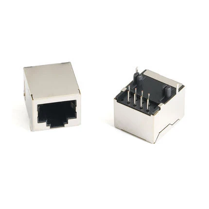 RJ45 Network Ethernet 8P 8C Female Socket Connectors 8Pin PCB Mount ...