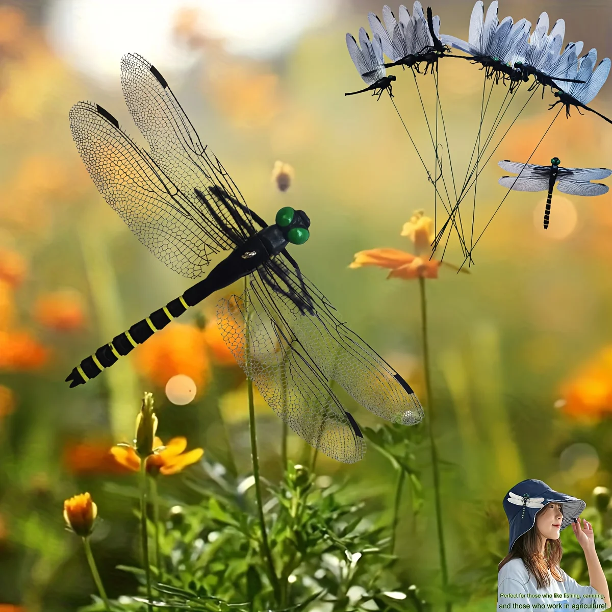 Adult Dragonfly Model Kit, Vibrant Dragonfly Mosquito Repeller, For ...