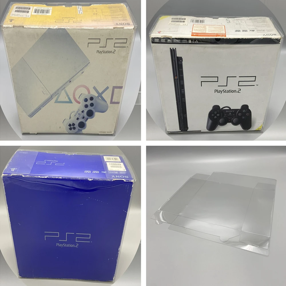 Transparent Box Protector For PS2 10000/70006/90000/77000 Collect Boxes For PlayStation PS2 Host ...