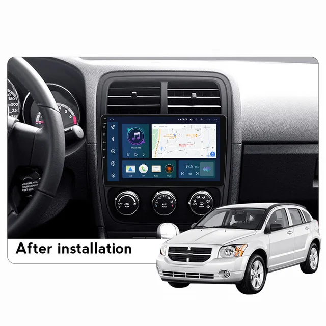 10'' QLED Screen Wireless Carplay For Dodge Caliber 2009 – 2011 Car ...