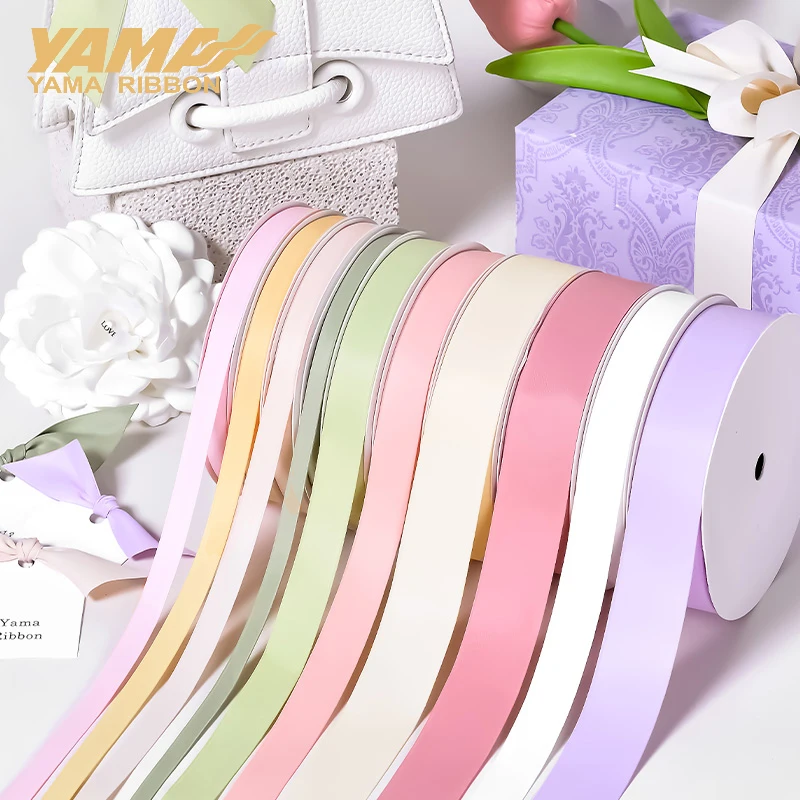 YAMA-Polyester-Silky-Matte-Ribbons-25yards-roll-6-9-16-25-mm-Solid ...