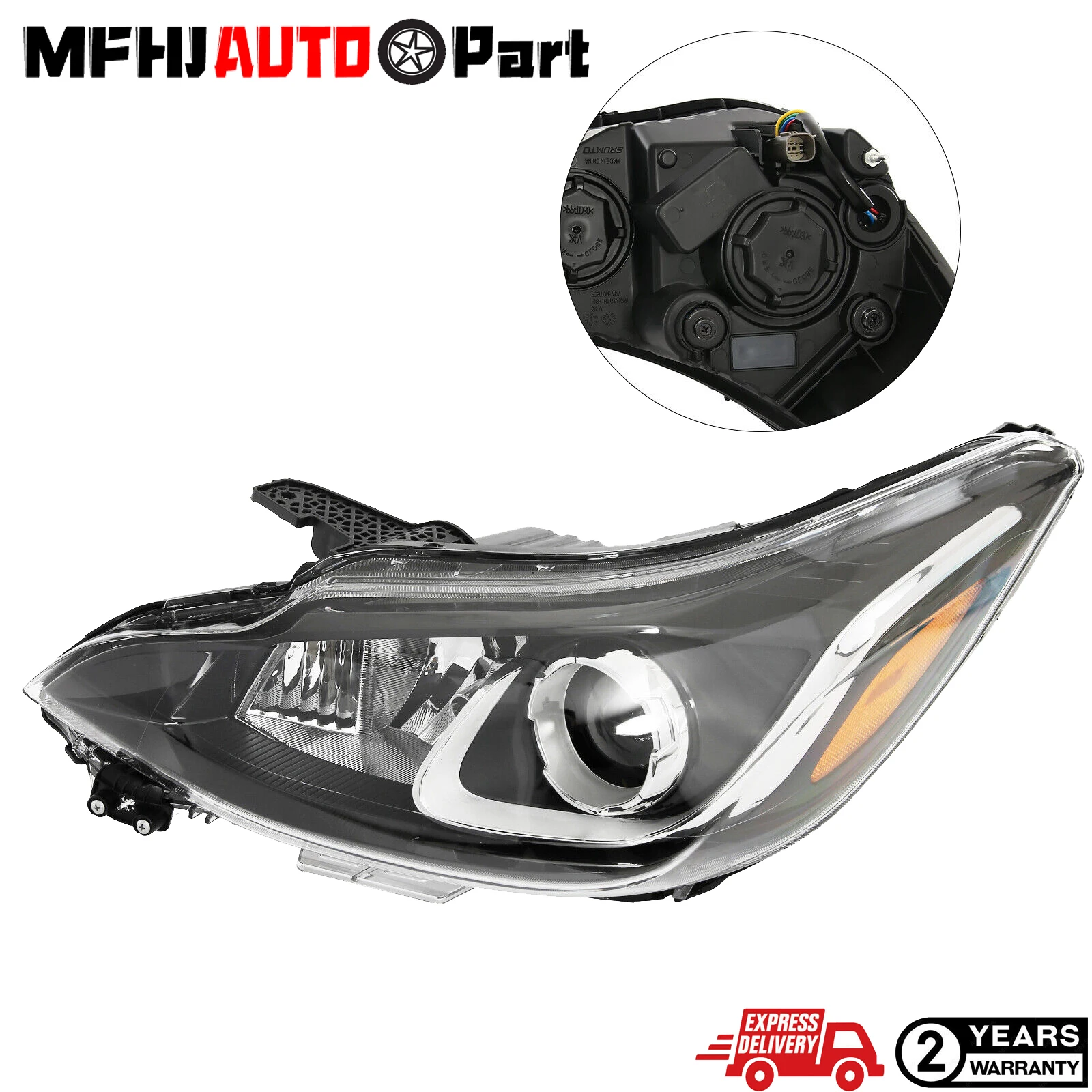 For-2019-2022-Chevy-Spark-Halogen-Headlight-Headlamp-Assy-Driver-Left ...