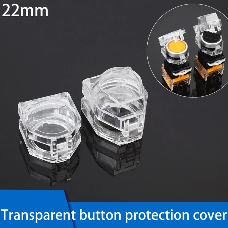 22mm-Dia-Push-Button-Switch-Transparent-Dust-Cover-Guard-Protective ...