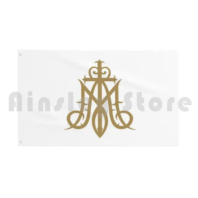 Ave Maria Symbol With Crown