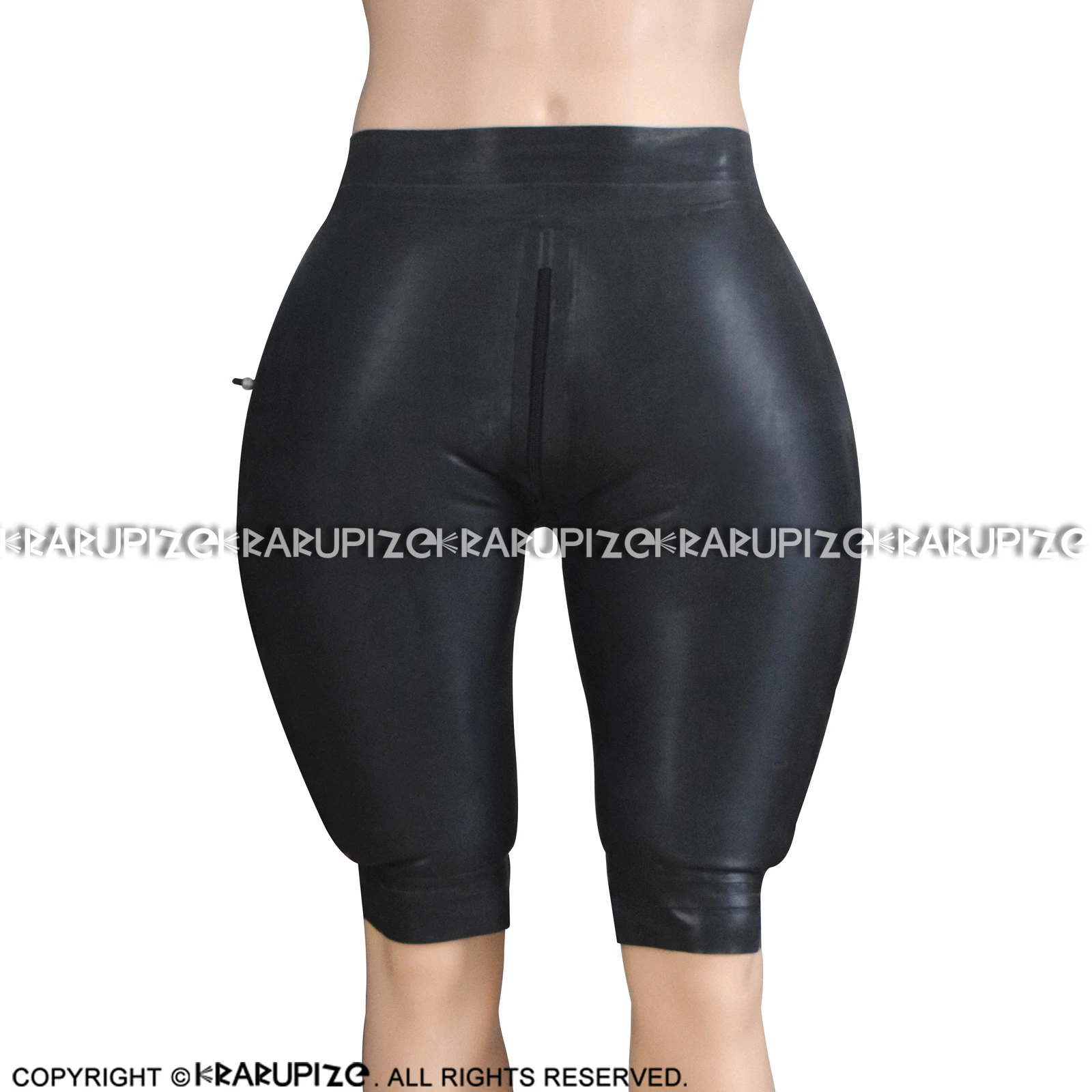 Black Inflatable Sexy Latex Boxer Shorts With Front Zipper Rubber Boy ...