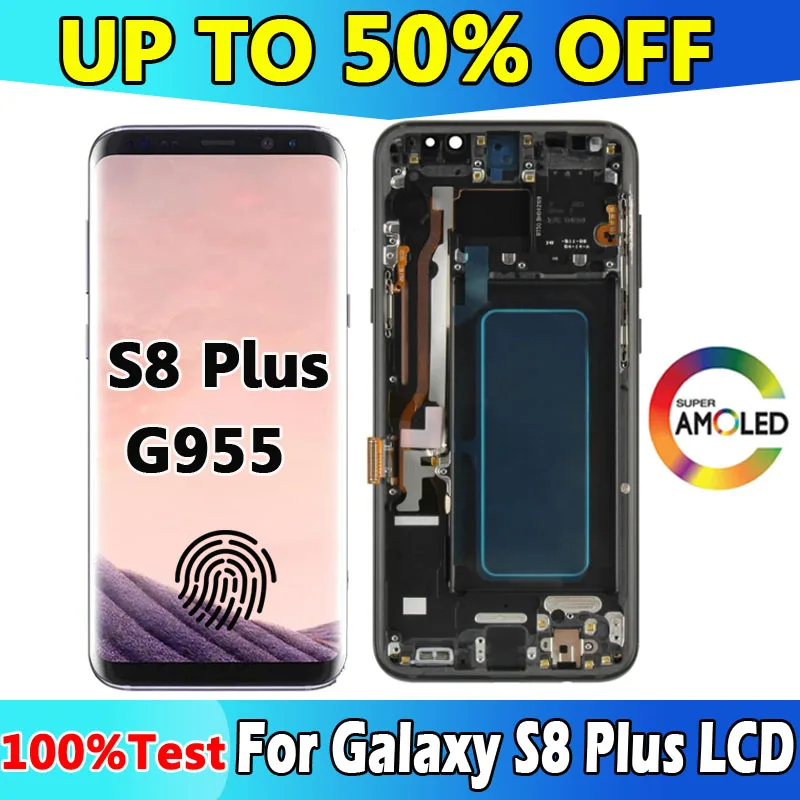 AMOLED-for-Galaxy-S8-Plus-LCD-Display-G955-G955FD-Digitizer-Screen ...