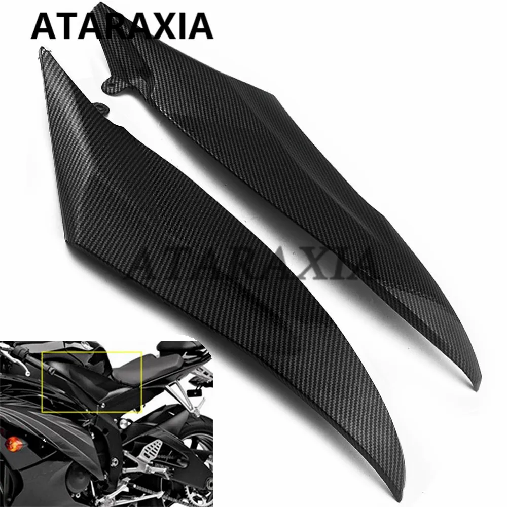 Carbon-fiber-Motorcycle-Tank-Side-Covers-Panels-Gas-Fairing-Trim-Insert ...