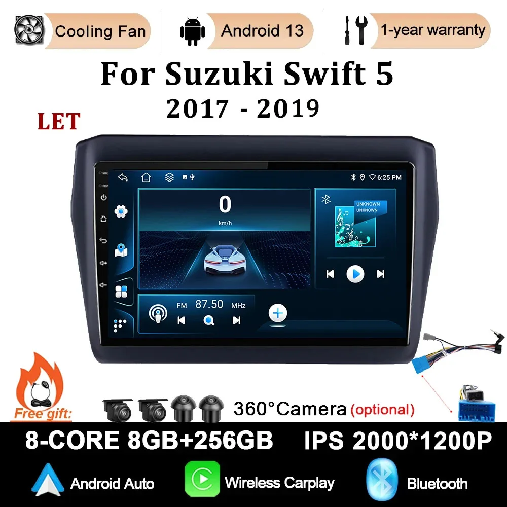 Android-14-For-Suzuki-Swift-5-2017-2019-WIFI-4G-Car-Radio-Multimedia ...