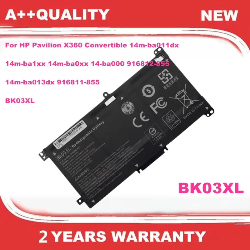 BK03XL Battery for HP Pavilion X360 Convertible 14m-ba011dx 14m-ba1xx ...
