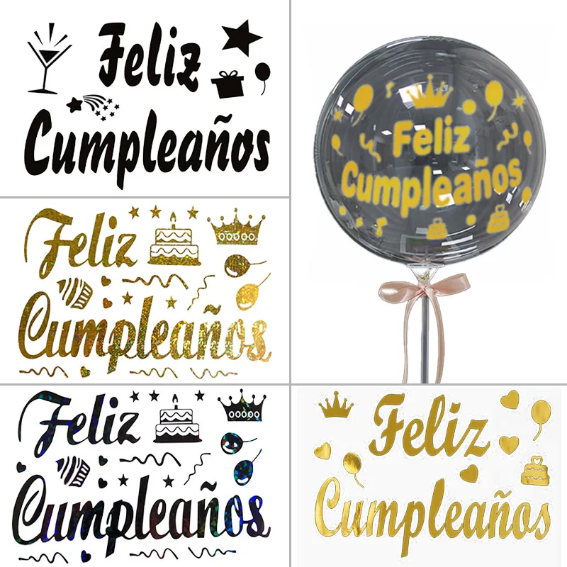 Large-36inch-Spanish-Feliz-Cumplea-os-Stickers-Happy-Birthday-Balloons ...