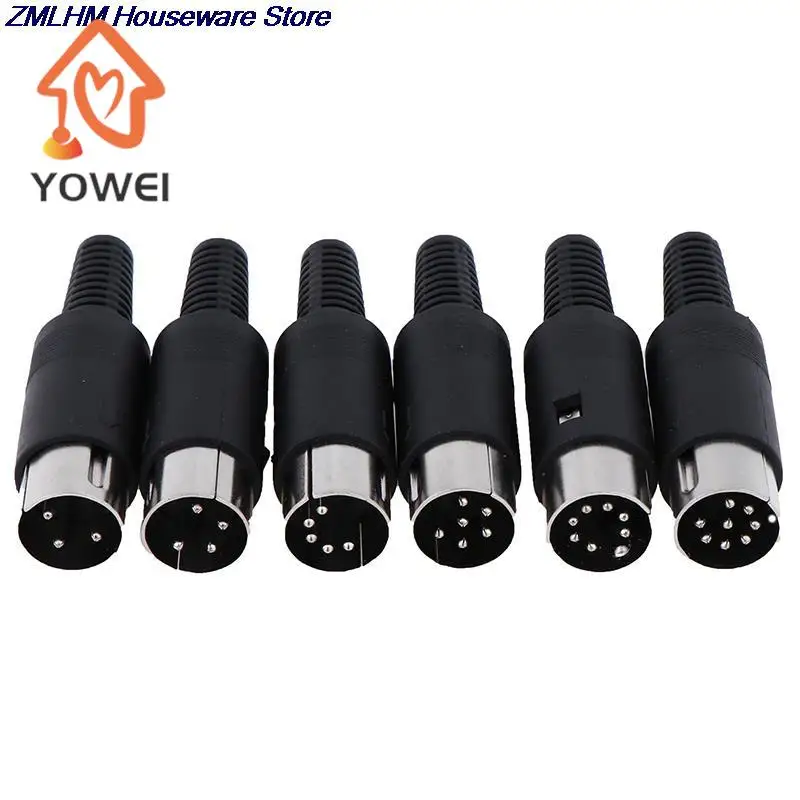 1Pc-3-4-5-6-7-8-PIN-Chassis-Cable-Mount-Black-Male-Female-DIN-Plug.jpg