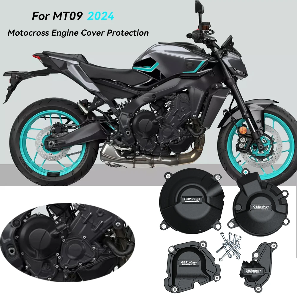 Motocross-Engine-Cover-Protection-Set-for-Yamaha-FZ-09-MT-09-Tracer-900 ...