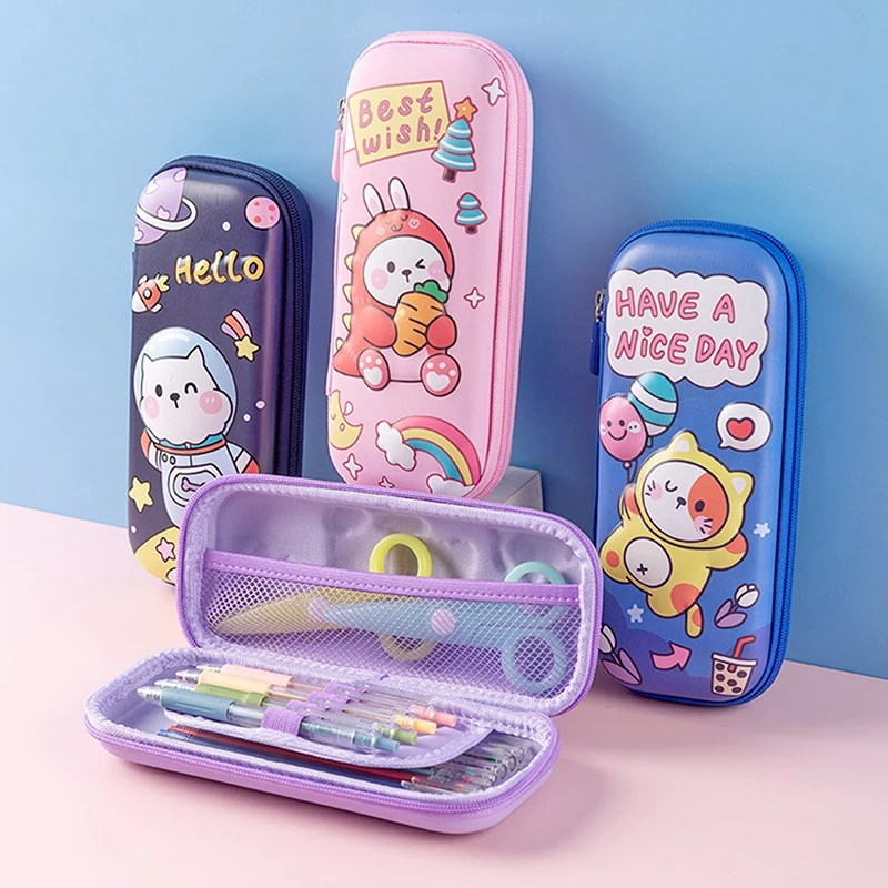 3D-Eva-Cute-Pencil-Case-School-Stationery-Box-Plastic-Cartoons-Pencil ...