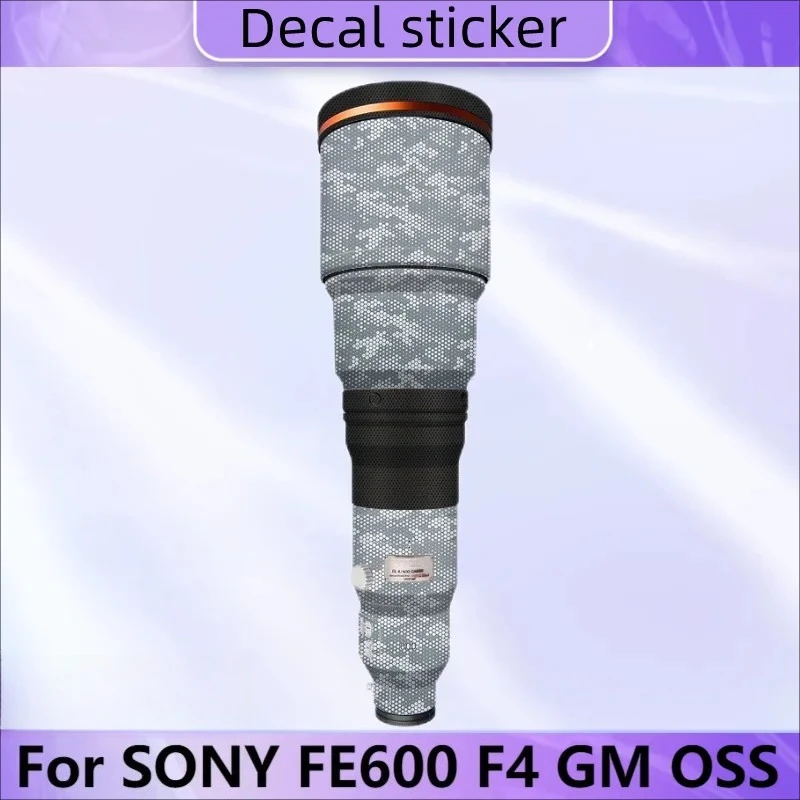 SEL600F40GM FE600 F4 GM Lens Decal Skin for Sony FE 600mm F4 GM OSS ...