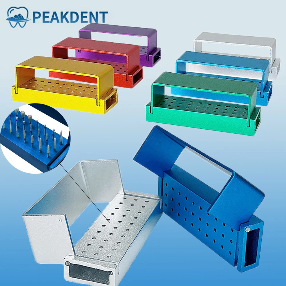 30 Holes Dental Burs Drill Disinfection Block FG Bur Sterilization ...
