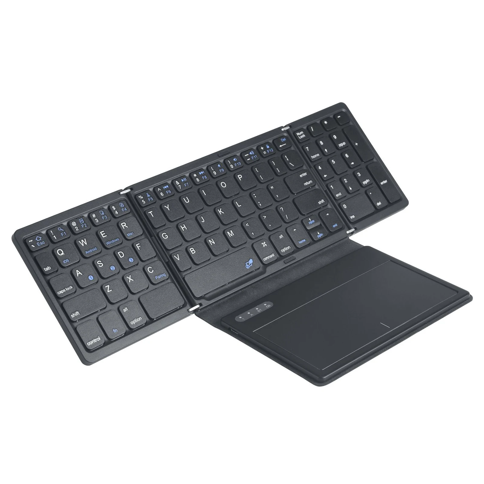 Ultra-Thin-Wireless-keyboard-Four-fold-with-large-touchpad-BT-keyboard ...