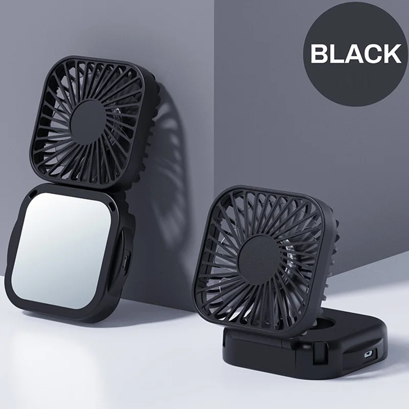 L9-Multi-Functional-Makeup-Mirror-Small-Fan-Pink-180-Degree-Fold-for ...