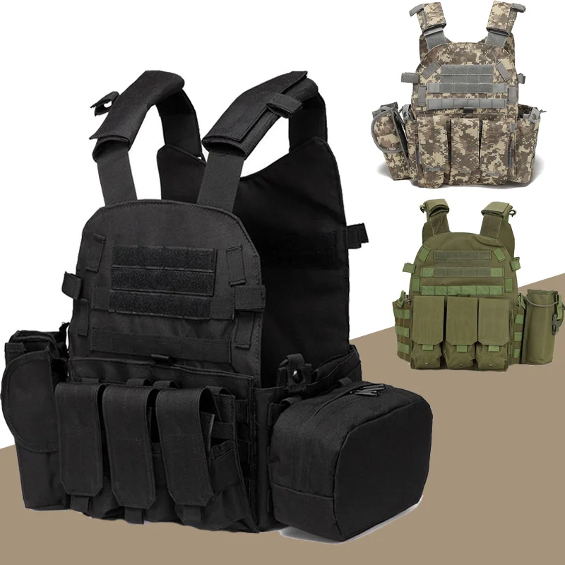Molle-Tactical-Vest-Men-Plate-Carrier-Multi-Functional-Nylon-Molle ...
