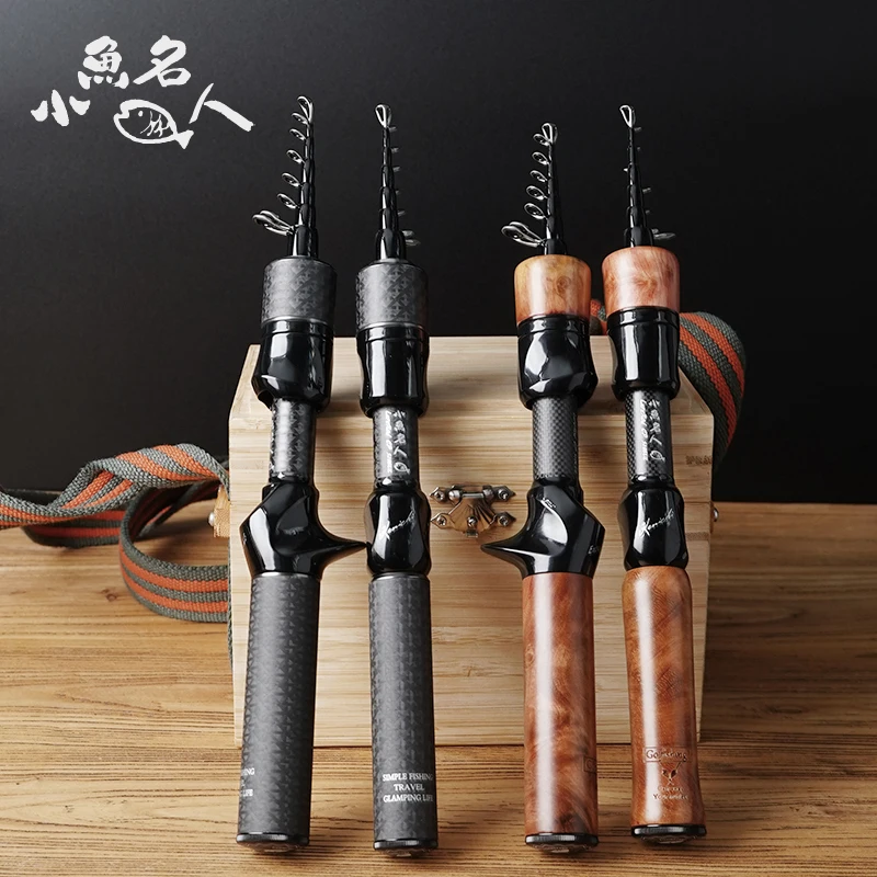 Lurekiller-New-Portable-Travel-Telescopic-Trout-Rod-1-66m-Carbon-Wood ...
