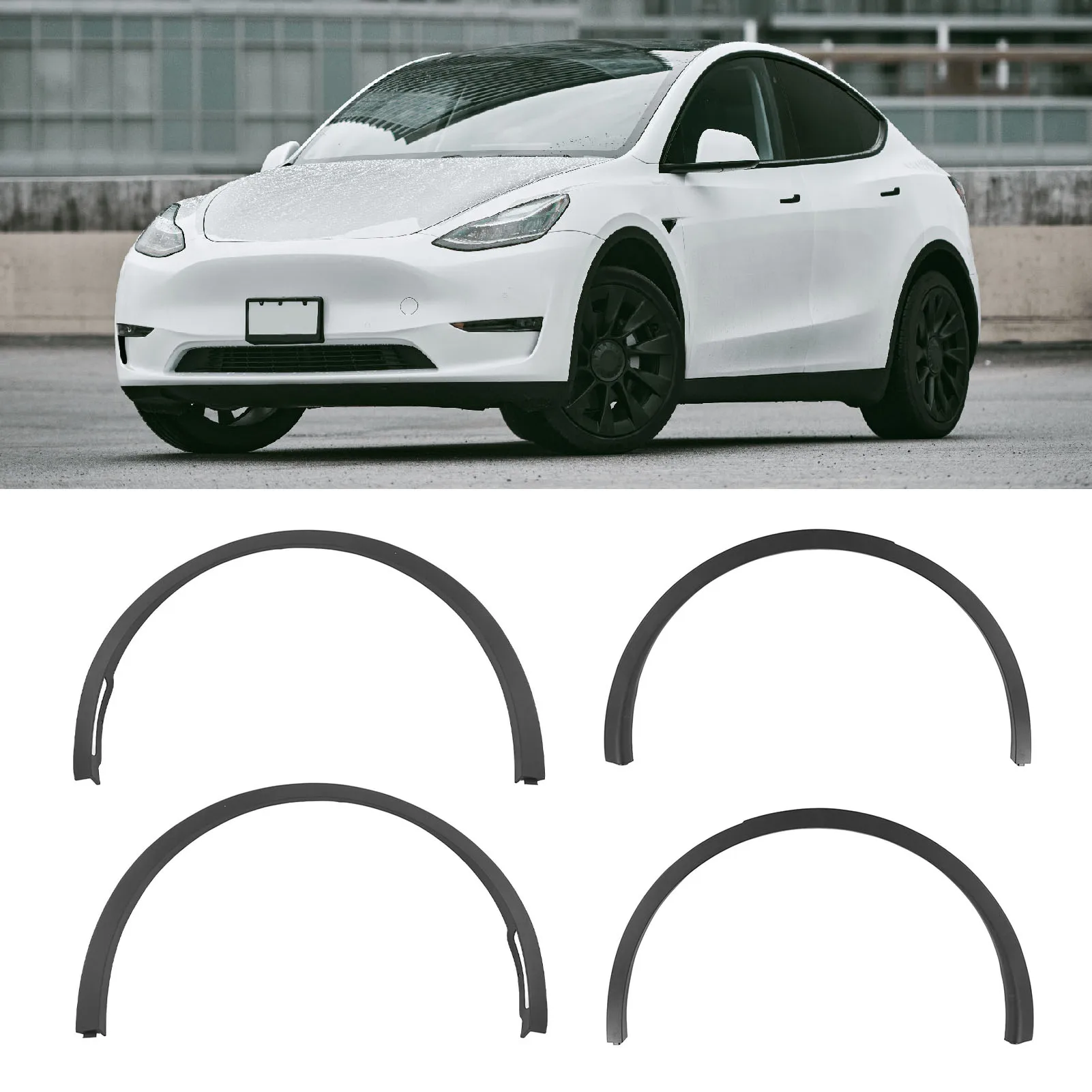 Car Side Wheel Eyebrow Arch Flare Moulding Lip Trim Strip Molding ...
