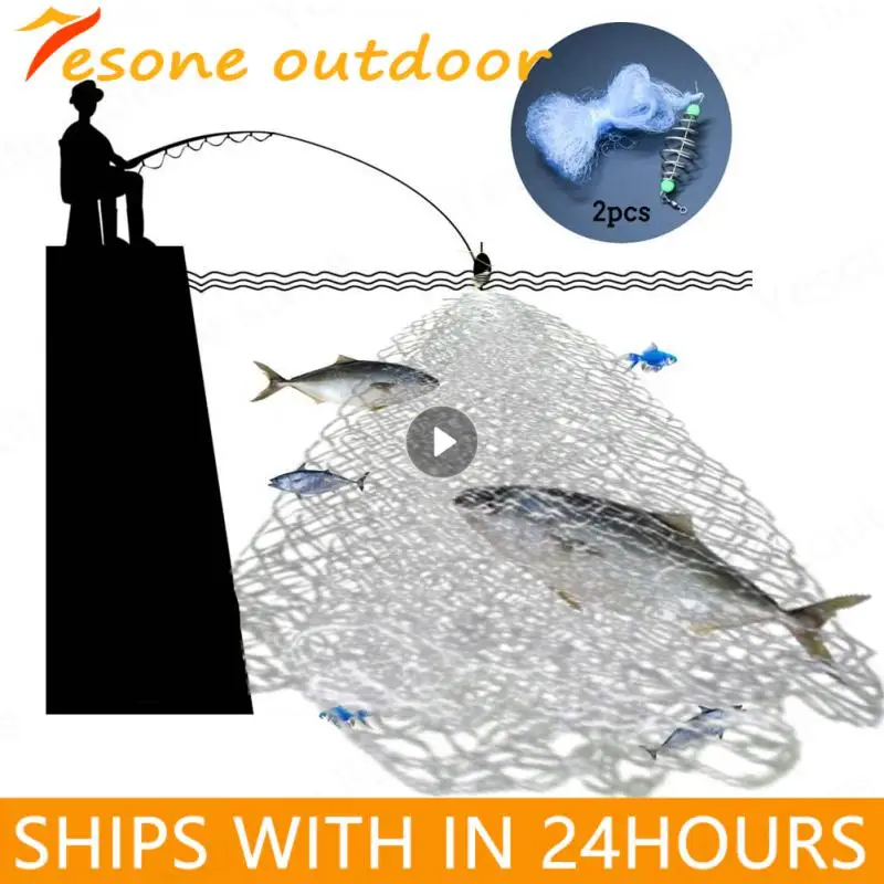 Fishing Net Multi Size Fishing Net Trap Copper Shoal Cast Feeder ...