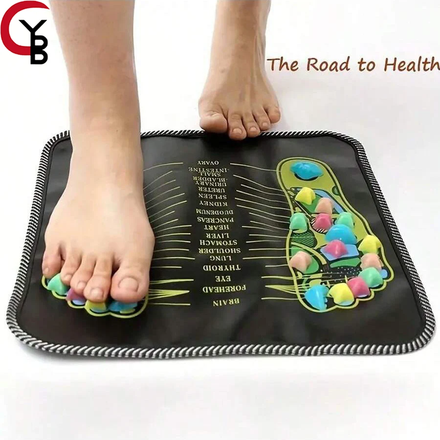 YANBIGUO Acupoint Physical Massage Foot Pad Reflexology Mat Foot Mat ...