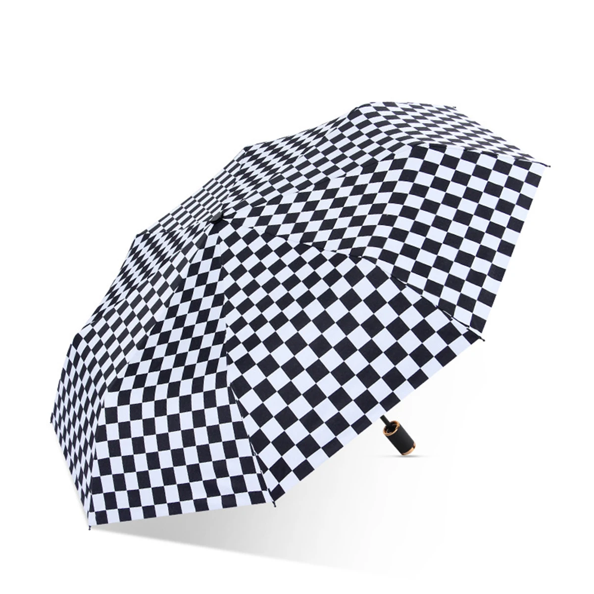 Automatic Umbrella Checkerboard Umbrella Wholesale Folding Sun Rain ...