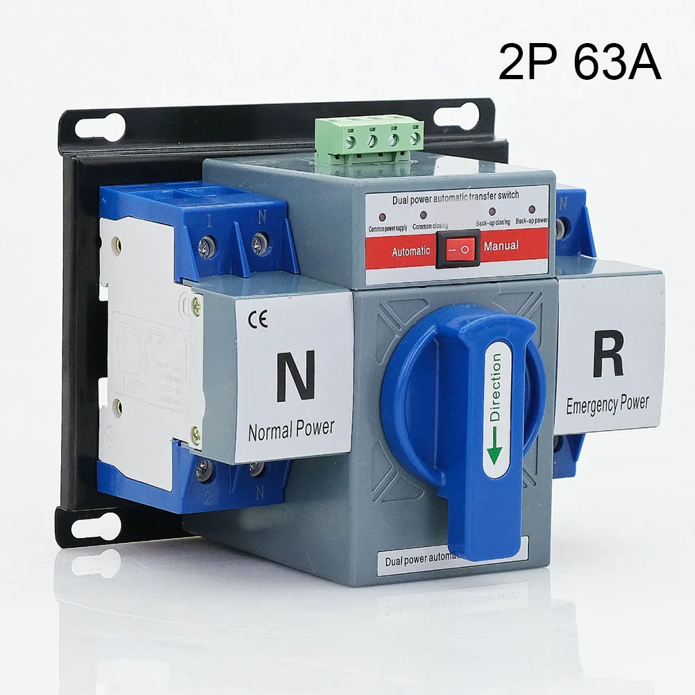 63A-Automatic-Dual-Power-Automatic-Circuit-Breaker-Transfer-Switch-Generator-CB-Micro-break-Type ...