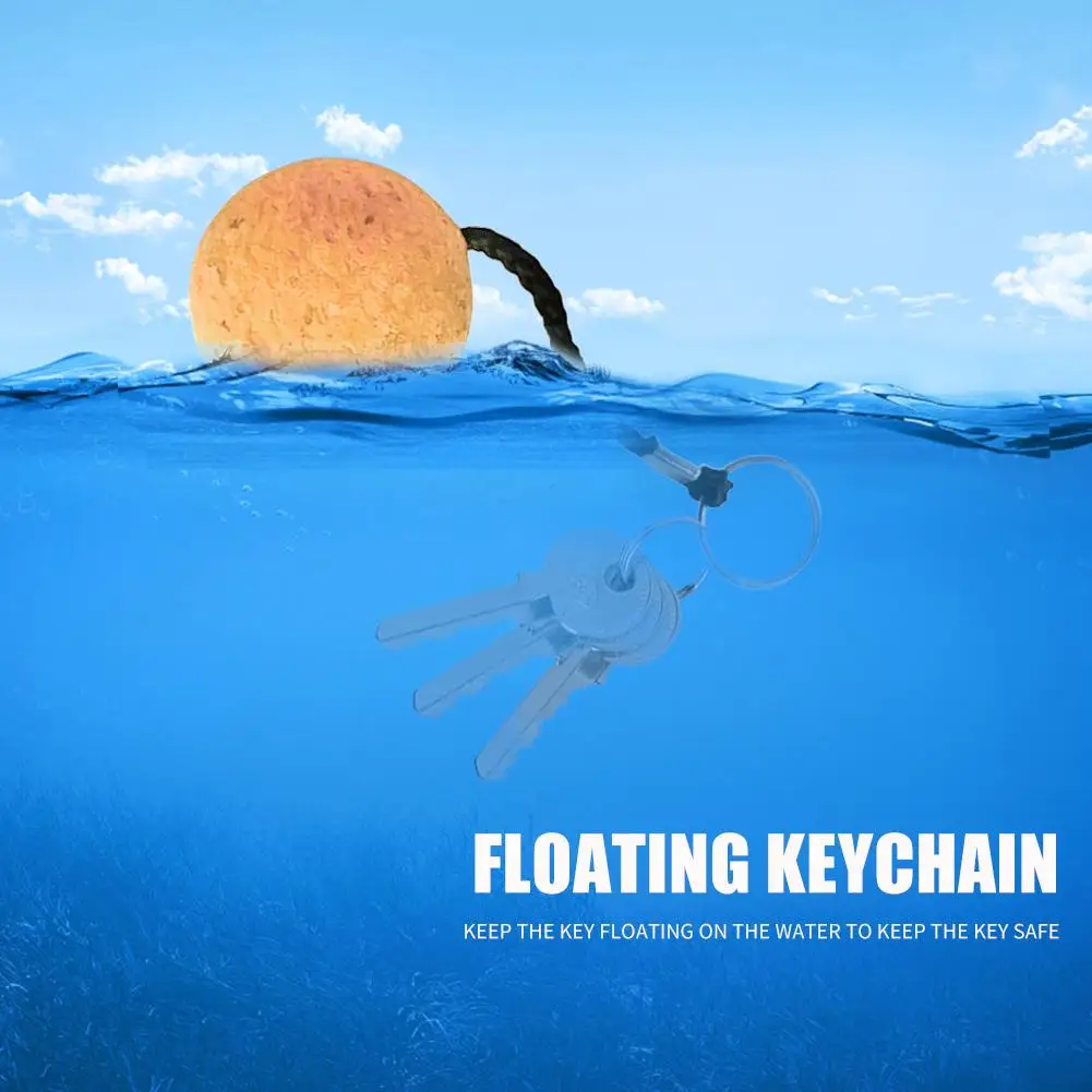 50mm-Floating-Cork-Keyring-Water-Buoyant-Ball-Kayak-Surf-Float-Keychain ...