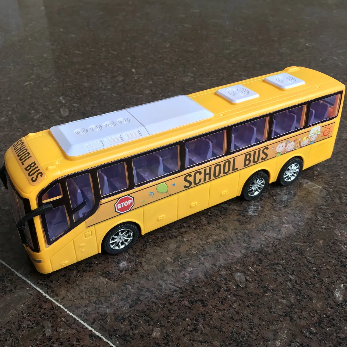Generic Bus Kids Toys Children Pull Back Car Model Bus Toy Play ...