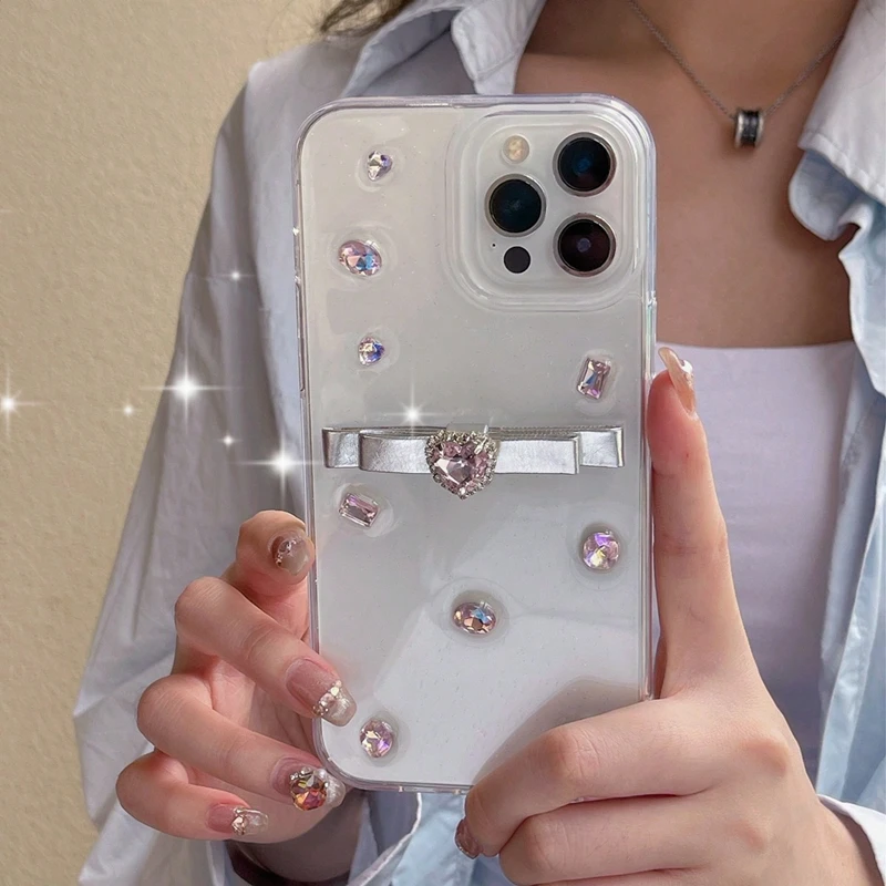 Luxury-3D-Laser-Pink-Diamond-Phone-Case-For-iphone-15-14-13-12-Pro-Max ...