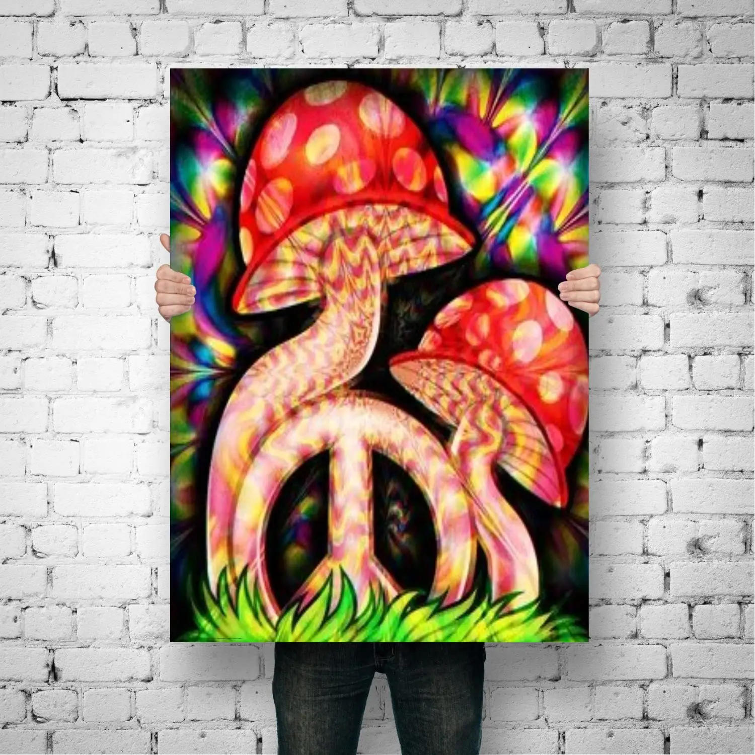 Trippy Blacklight Poster