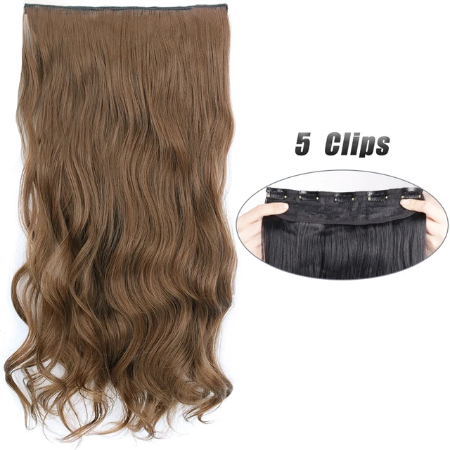Synthetic single line hair extensions